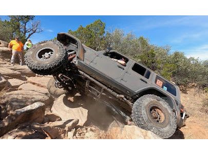 JLU Diesel KING Front 2.5 Inch Double Throwdown Rear 2.5 Inch Coilover ...